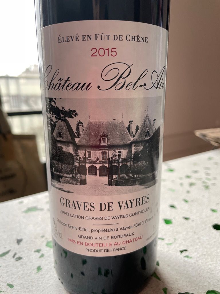 2022 Philippe Serey-Eiffel Château Bel-Air, France, Bordeaux, Entre ...