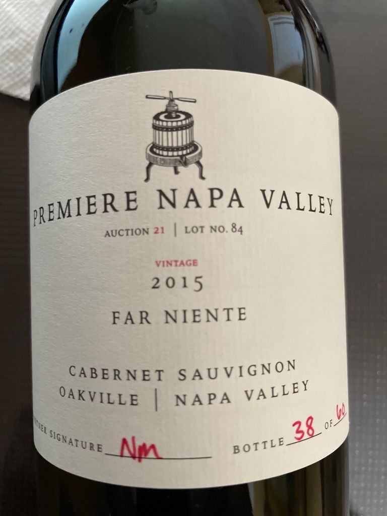 2014 Far Niente Cabernet Sauvignon Premiere Napa Valley, USA ...