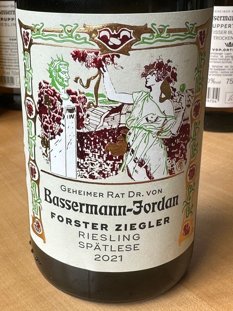 2021 Dr. von Bassermann-Jordan Forster Riesling Spätlese, Germany ...