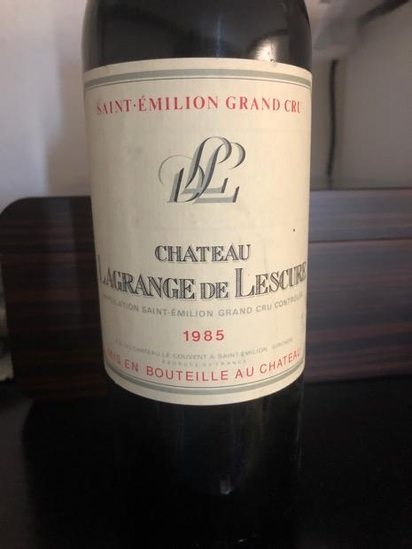 1982 Château Lagrange des Lescure St. Émilion Grand Cru, France, Bordeaux, Libournais, St ...