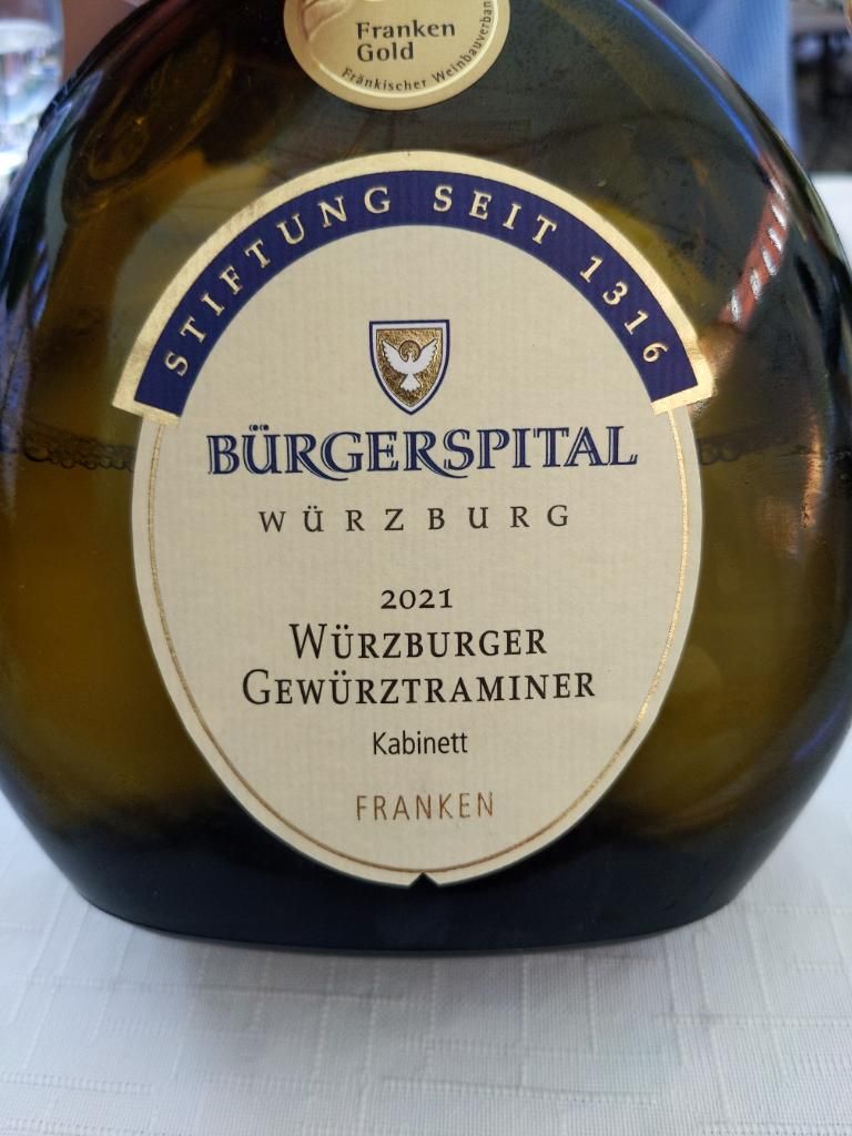 2021 Bürgerspital zum hl. Geist Würzburger Gewürztraminer Kabinett, Germany, Franken - CellarTracker