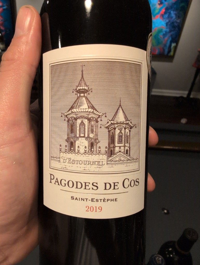 2019 Château Cos d'Estournel Les Pagodes de Cos, France, Bordeaux ...
