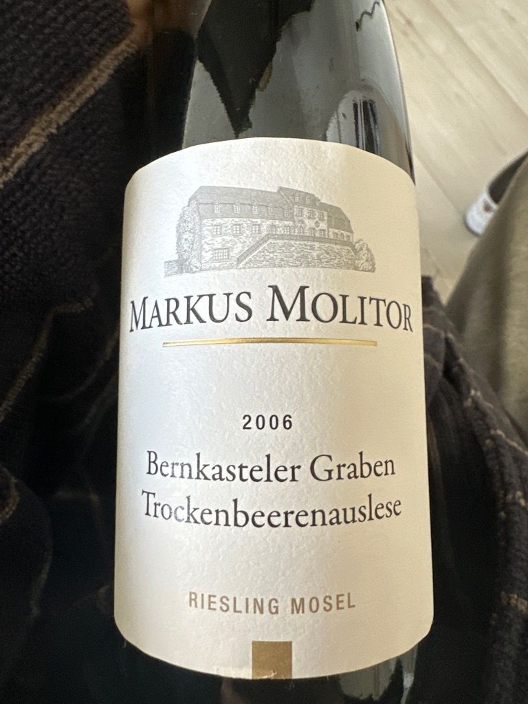 2021 Markus Molitor Bernkasteler Graben Riesling Trockenbeerenauslese ...