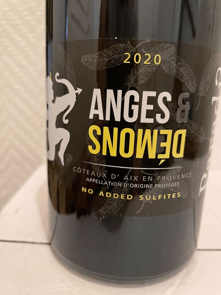 2018 Château Paradis Coteaux d'Aix-en-Provence Anges & Démons Red ...