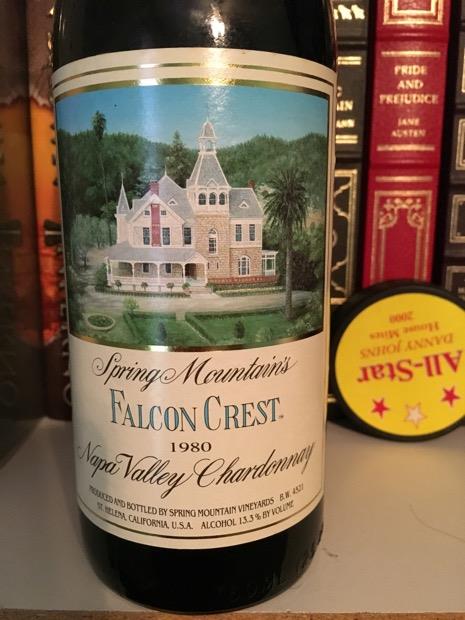 1981 Spring Mountain Vineyard Chardonnay Falcon Crest, USA, California ...