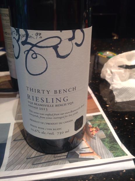 2013 Thirty Bench Riesling, Canada, Ontario, Niagara Peninsula ...