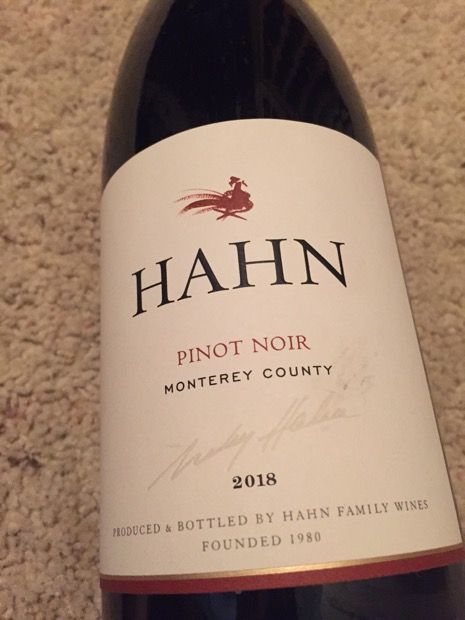 2018 Hahn Pinot Noir California, USA, California - CellarTracker