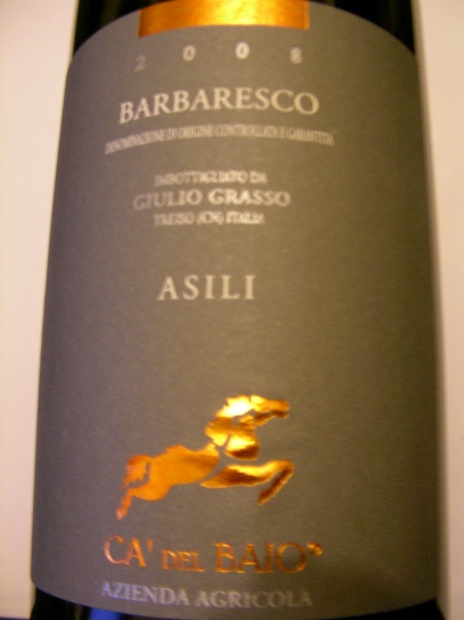 2008 Ca' del Baio Barbaresco Asili, Italy, Piedmont, Langhe, Barbaresco - CellarTracker