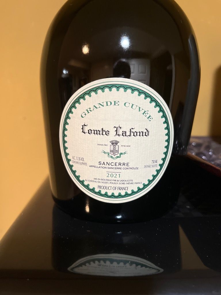 2021 de Ladoucette Sancerre Grande Cuvée Comte Lafond, France, Loire ...
