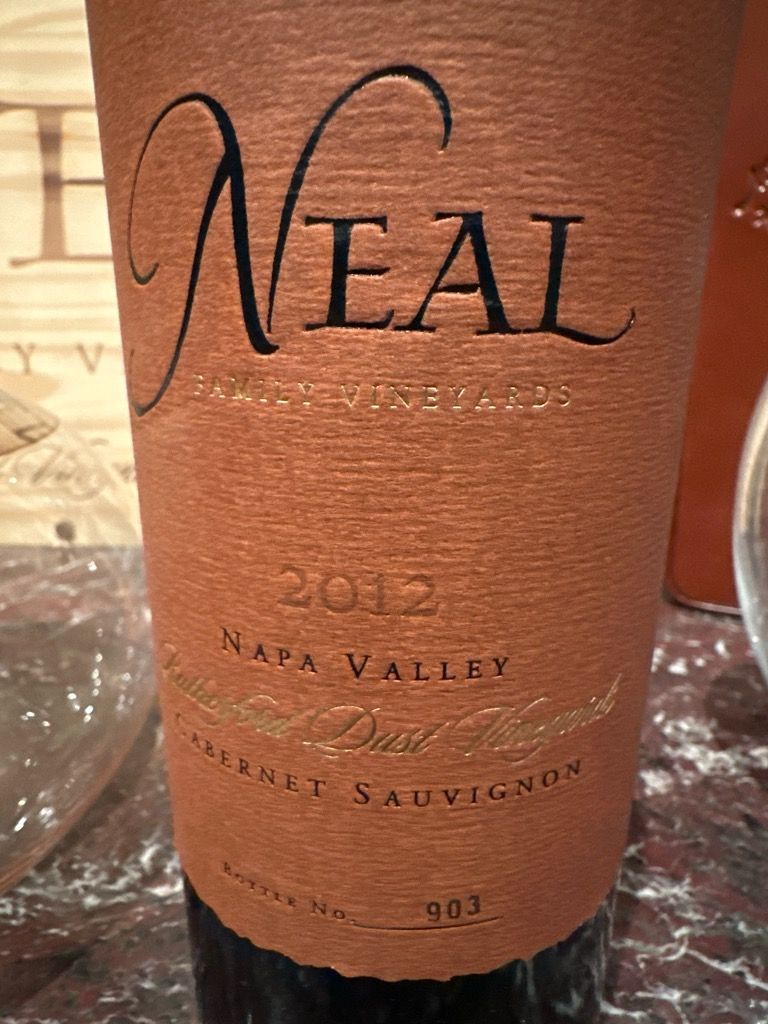 2010 Neal Family Vineyards Cabernet Sauvignon Rutherford Dust, USA ...
