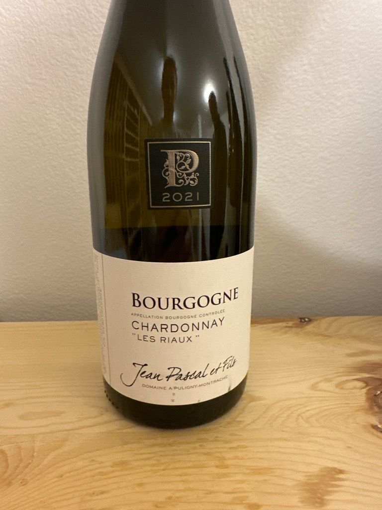 2021 Domaine Jean Pascal et Fils Bourgogne Blanc Les Riaux, France ...