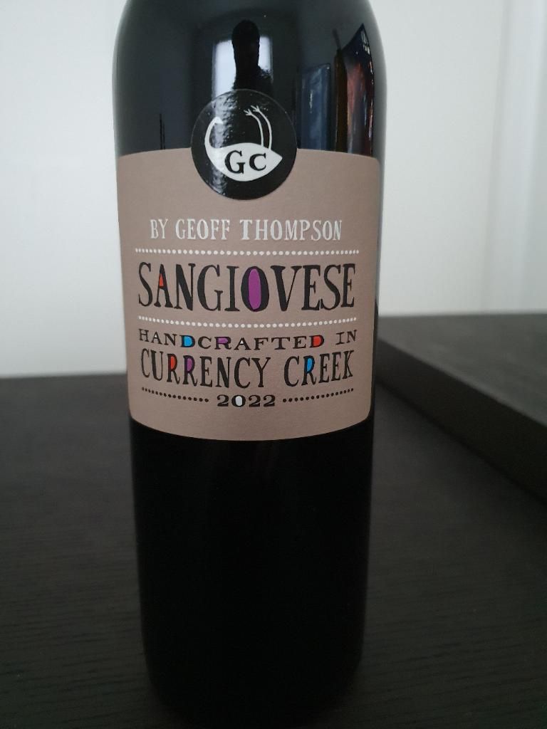 2021 Grounded Cru Sangiovese Currency Creek, Australia, South Australia ...