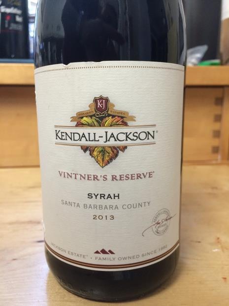 2017 Kendall-Jackson Syrah, USA, American - CellarTracker