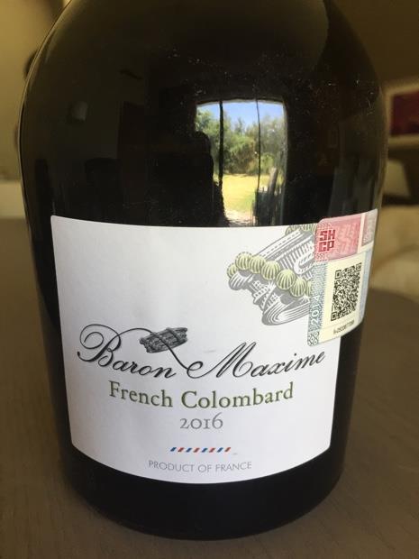 2016 Baron Maxime Colombard, France - CellarTracker
