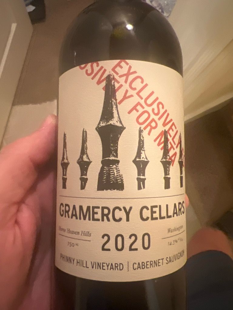2021 Gramercy Cellars Cabernet Sauvignon MTA Phinny Hill Vineyard, USA ...