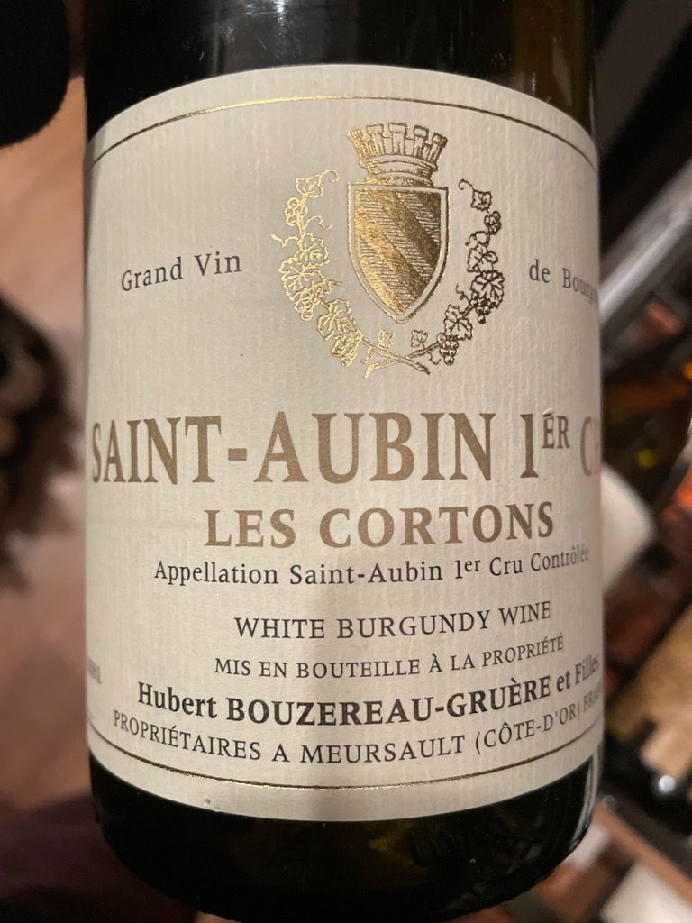 2018 Hubert Bouzereau-Gruère et Filles Saint-Aubin 1er Cru Le Charmois ...
