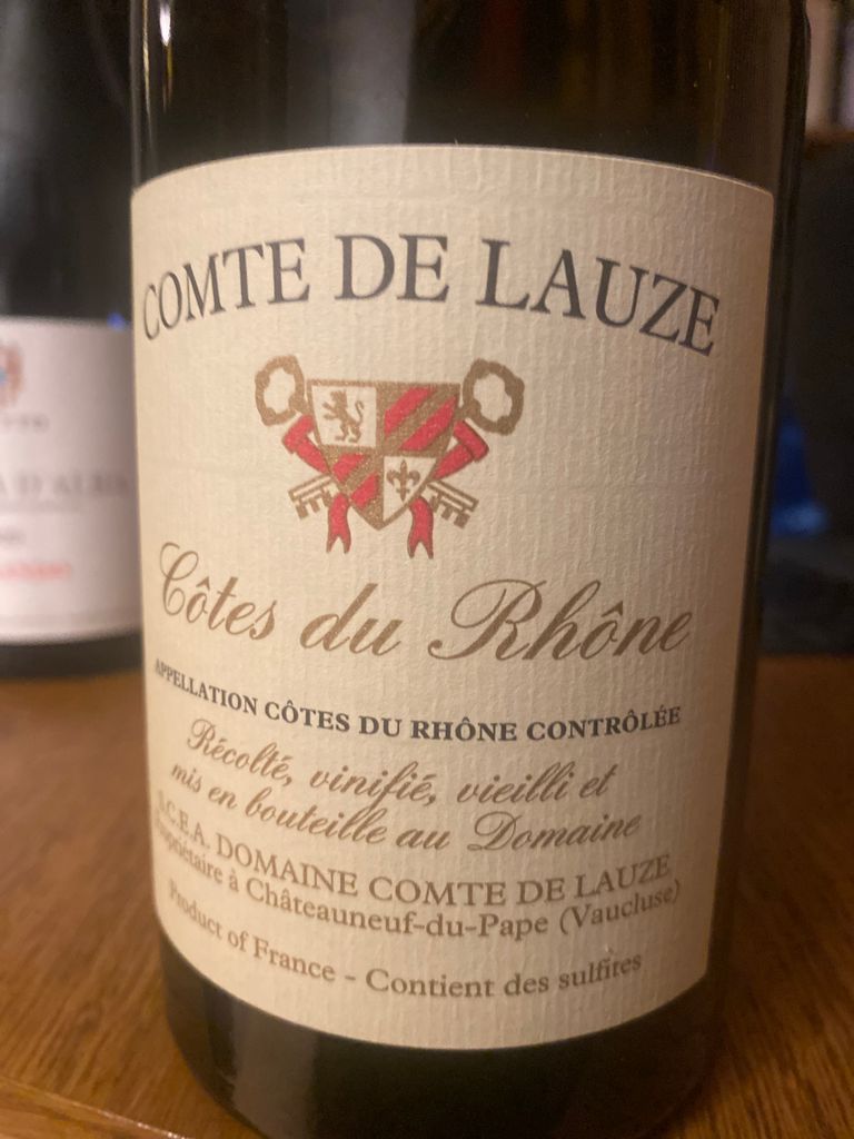 2020 Domaine Comte de Lauze Côtes du Rhône Blanc, France, Rhône ...