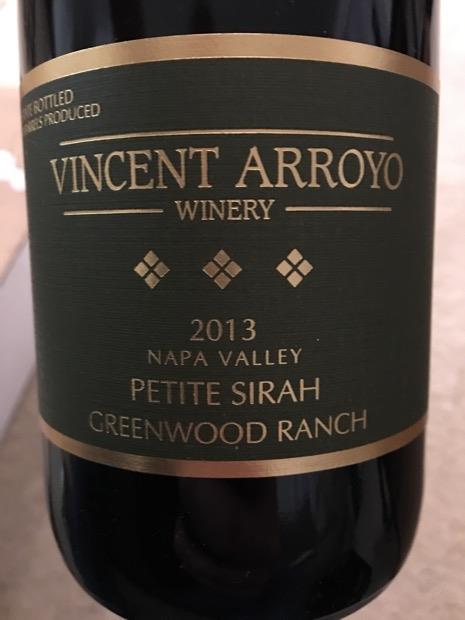 2013 Vincent Arroyo Petite Sirah Greenwood Ranch, USA, California, Napa ...