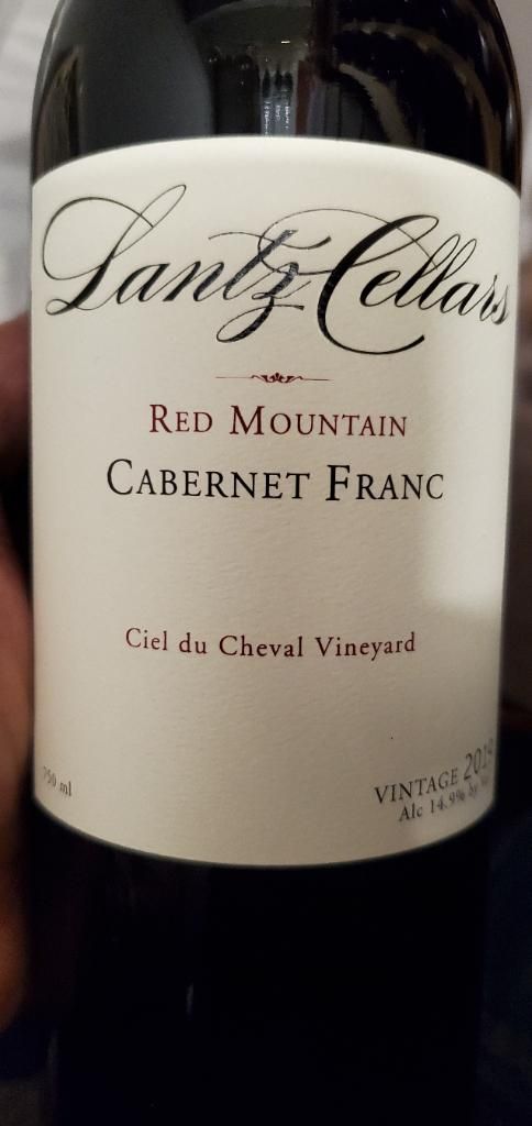 2015 Lantz Cellars Cabernet Franc Ciel du Cheval Vineyard, USA ...