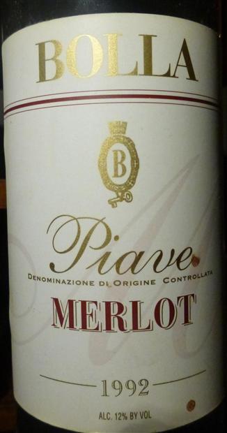 1997 Bolla Merlot Piave, Italy, Veneto, Piave - CellarTracker