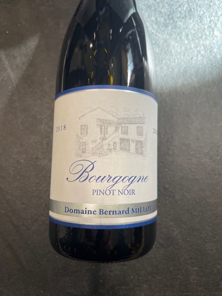 2020 Domaine Bernard Millot Pinot Noir, France, Burgundy, Bourgogne ...