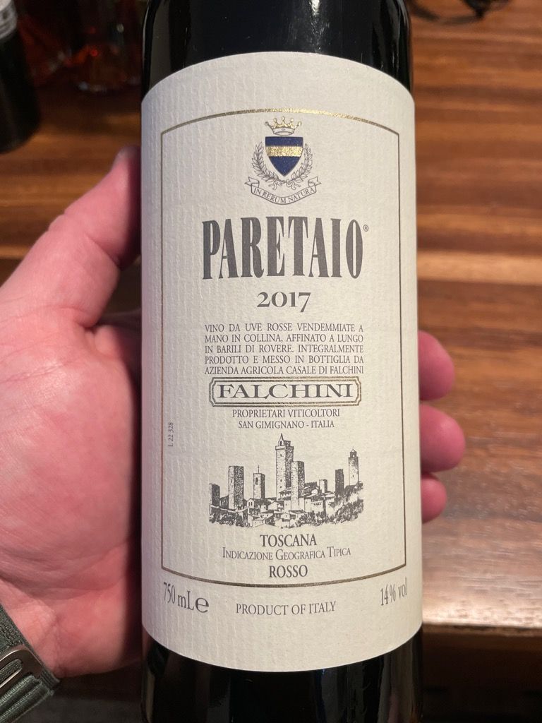 2019 Falchini Paretaio Toscana IGT, Italy, Tuscany, Toscana IGT ...