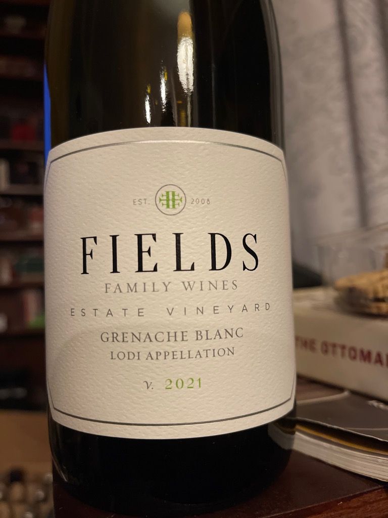 2022 Fields Family Wines Grenache Blanc Estate, USA, California ...