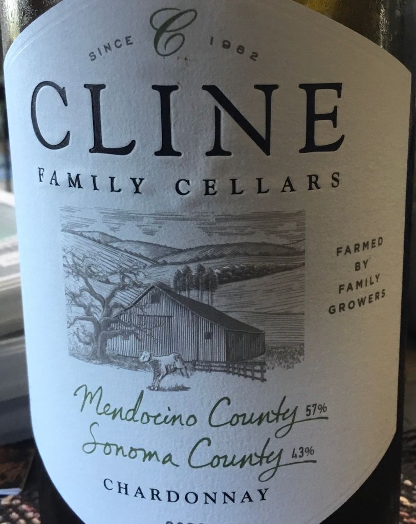 2023 Cline Cellars Chardonnay Mendocino 57%, Sonoma 43%, USA ...