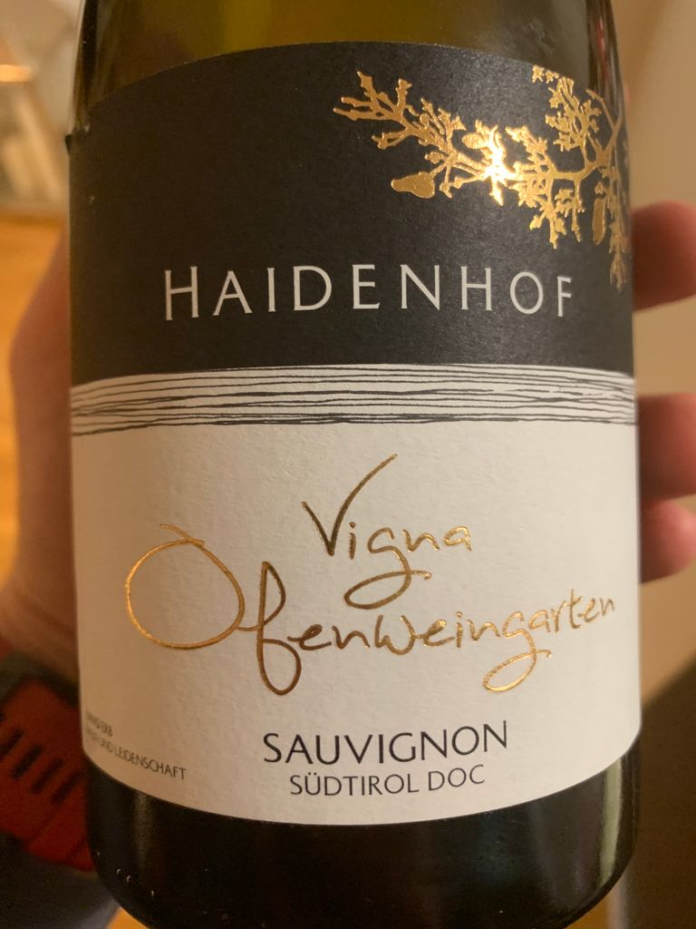 2022 Haidenhof Johann Erb Sauvignon, Italy, Trentino-Alto Adige, Alto ...
