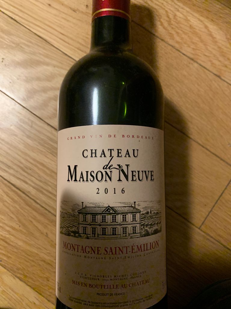 2016 Ch teau De Maison Neuve France Bordeaux Libournais Montagne St 2016 Ch teau De Maison Neuve France Bordeaux Libournais Montagne St