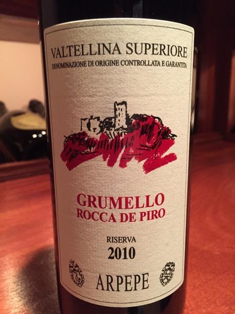 2010 AR.PE.PE. Valtellina Superiore - Grumello Rocca de Piro Riserva ...