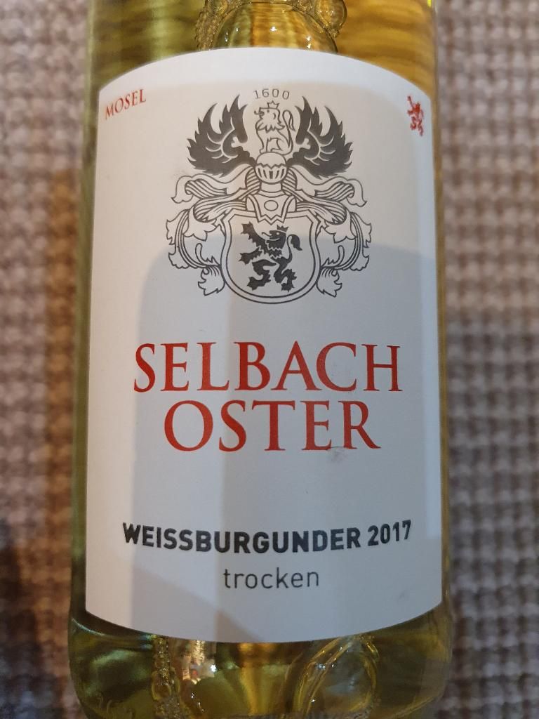 2017 Selbach-Oster Pinot Blanc trocken, Germany, Mosel Saar Ruwer ...