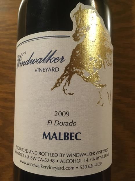 2010 Windwalker Vineyard Malbec, USA, California, Sierra Foothills, El ...