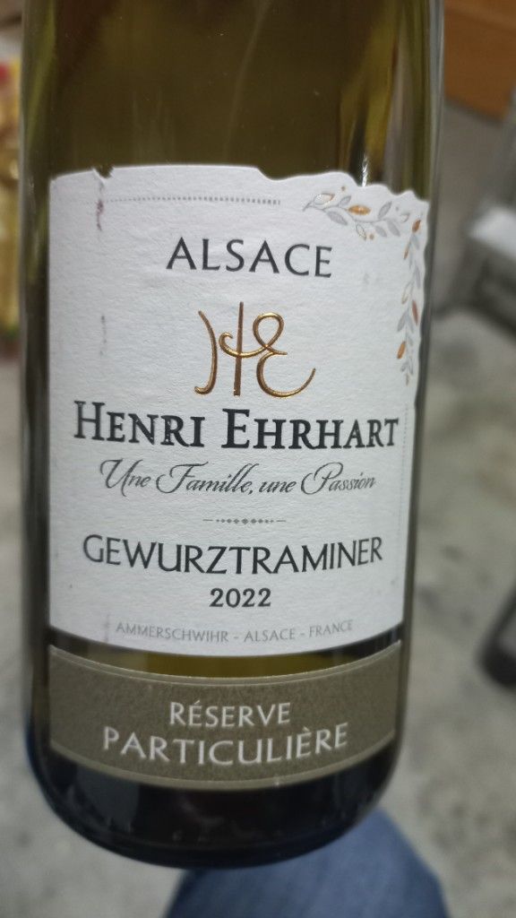 2022 Henri Ehrhart Gewurztraminer Réserve Particulière, France, Alsace ...