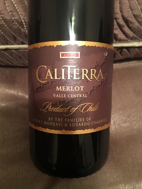 1998 Viña Caliterra Merlot, Chile, Rapel Valley, Colchagua Valley ...