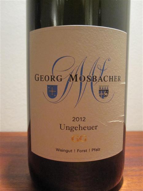 2012 Georg Mosbacher Forster Ungeheuer Riesling Großes Gewächs, Germany ...