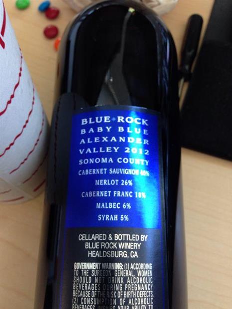 2012 Blue Rock Baby Blue, USA, California, Sonoma County, Alexander ...