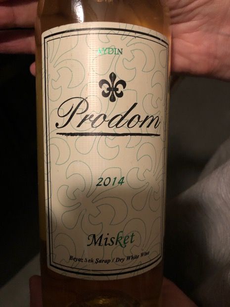 2011 Prodom Misket, Turkey, Ege Bölgesi - CellarTracker