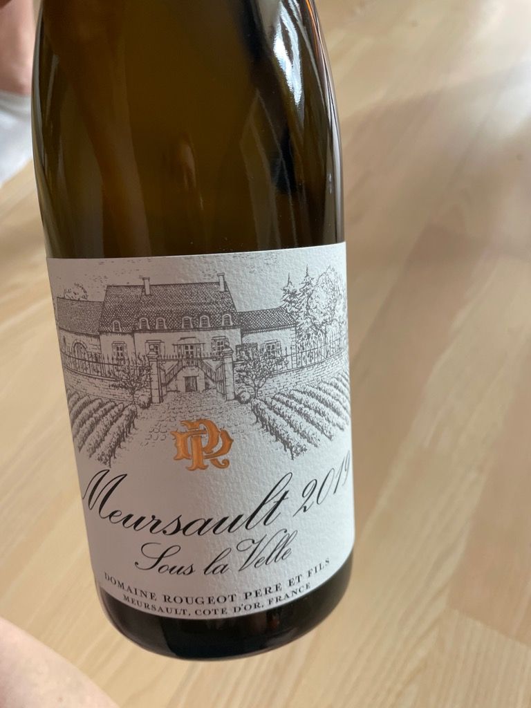 2019 Domaine Rougeot Meursault Sous La Velle, France, Burgundy, Côte de ...