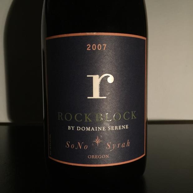 2007 Domaine Serene Syrah Rockblock "SoNo", USA, Oregon - CellarTracker