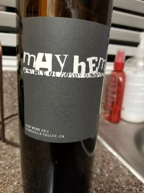 2014 Fazeli Cellars Mayhem, USA, California, South Coast, Temecula ...
