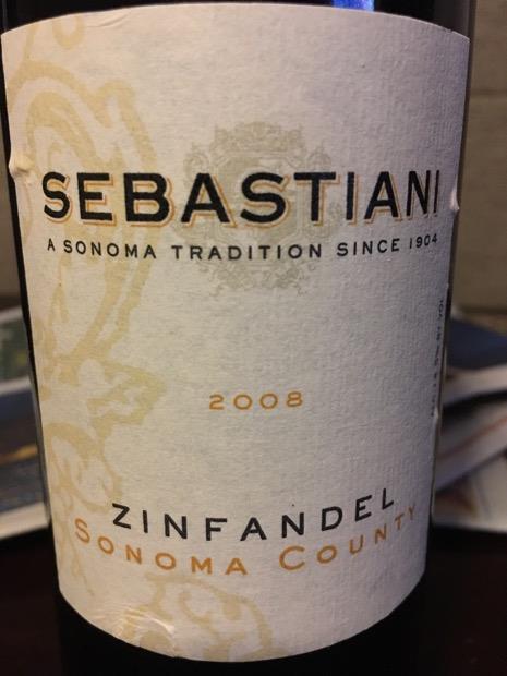 2008 Sebastiani Vineyards & Winery Zinfandel EXPORT, USA, California ...