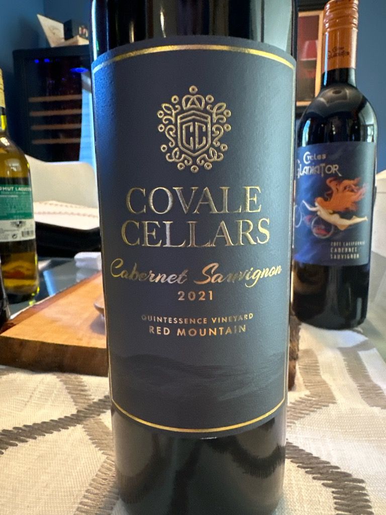 2021 Covale Cellars Cabernet Sauvignon Quintessence Vineyard, USA ...