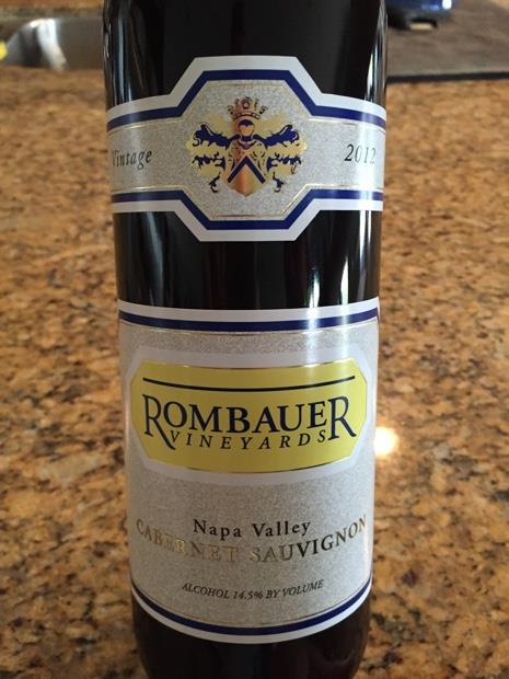 2012 Rombauer Vineyards Cabernet Sauvignon Napa Valley, USA, California ...