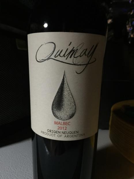 2012 Quimay Malbec, Argentina, Patagonia, Neuquén - CellarTracker