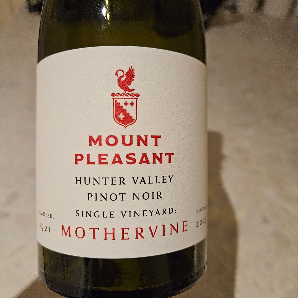 2023 Mount Pleasant Wines Pinot Noir Mothervine, Australia, New South ...