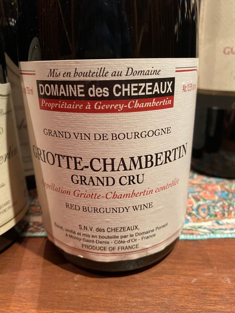 2010 Domaine des Chezeaux Griotte-Chambertin, France, Burgundy, Côte de ...