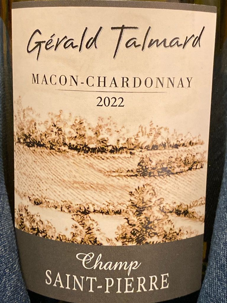 2022 Gérald Talmard Mâcon-Uchizy Saint Pierre, France, Burgundy ...