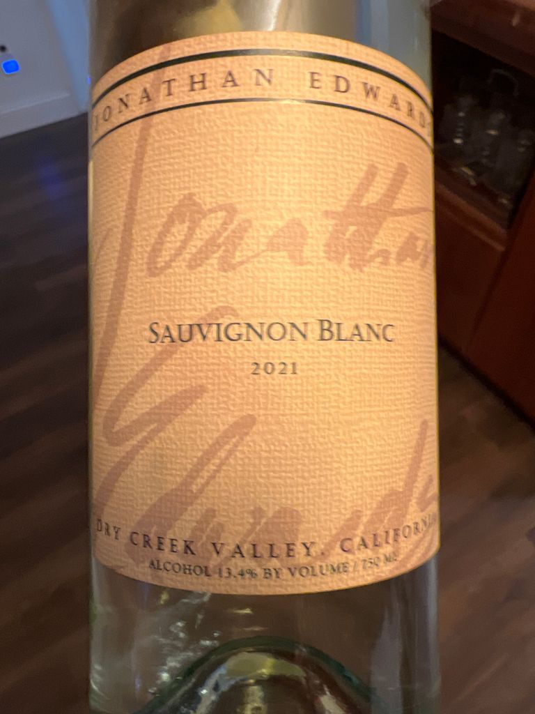 2021 Jonathan Edwards Sauvignon Blanc, USA, California, Napa Valley ...