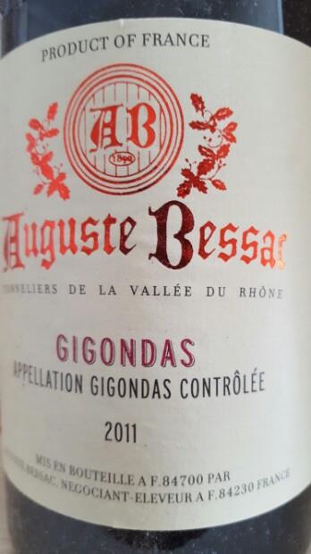 2011 Auguste Bessac Gigondas, France, Rhône, Southern Rhône, Gigondas ...